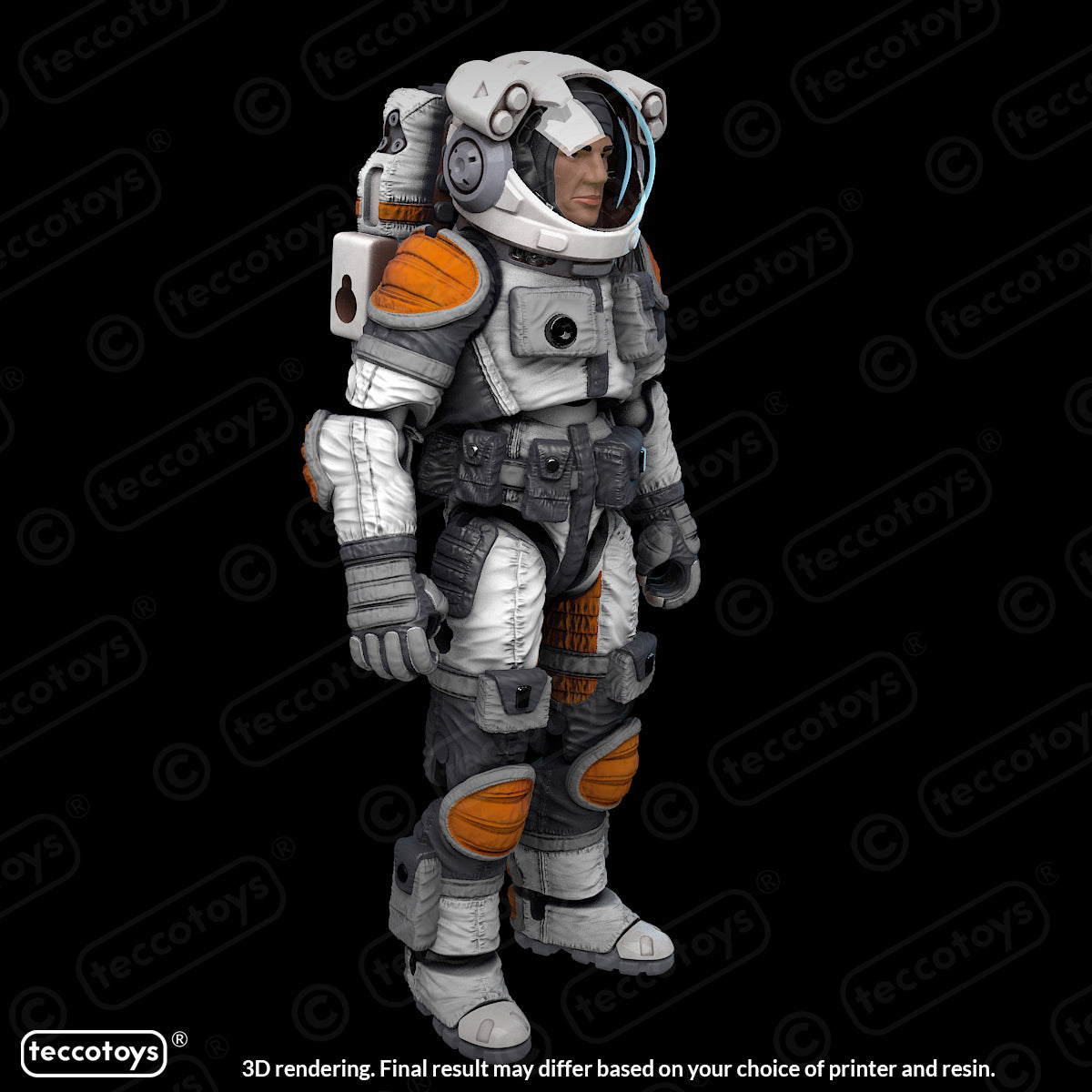 "Astro Engineer" 3D printable action figure file (pre-supported ...