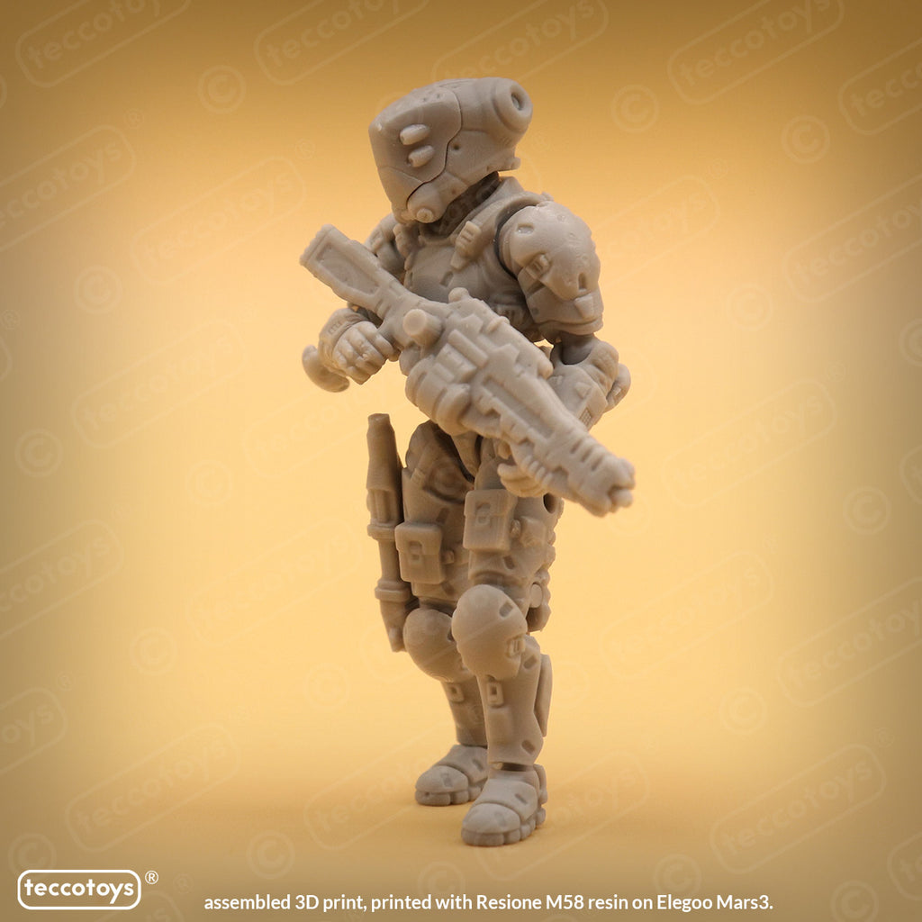 Age Of Mecha™ The Hawk (action figure kit print file) – teccotoys