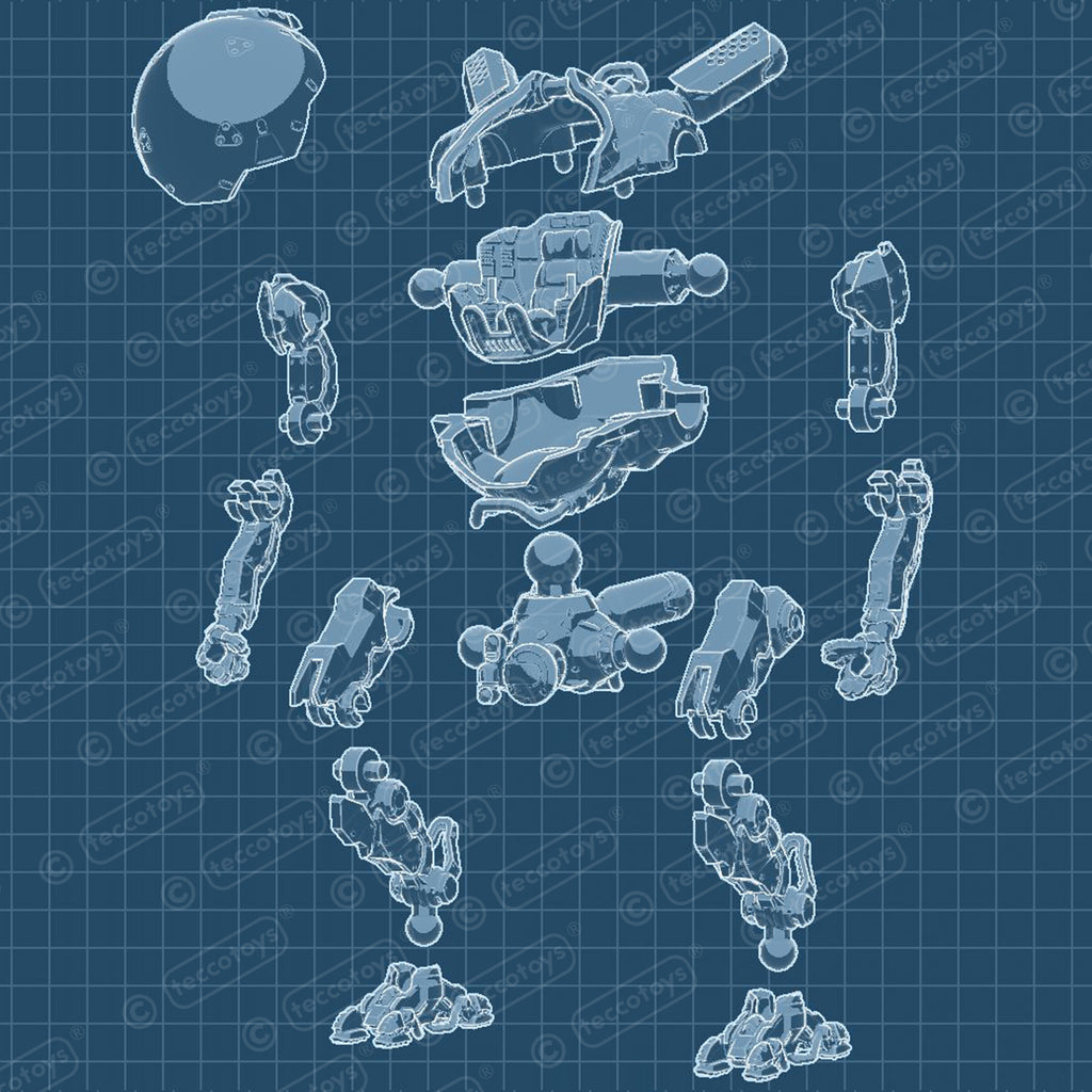 Pocket Mech™ "Fatboy" 3D printable action figure file (pre-supported ...